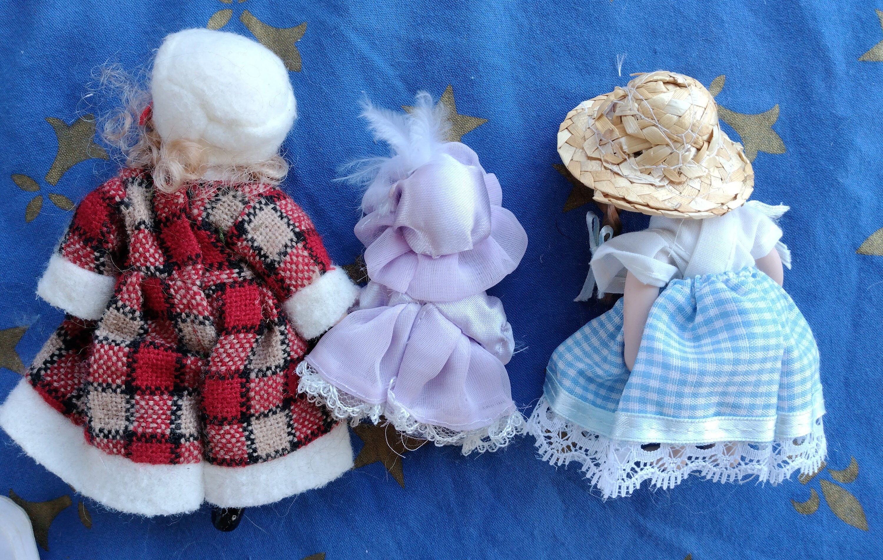 Vintage Mini Porcelain Victorian Dolls - Etsy