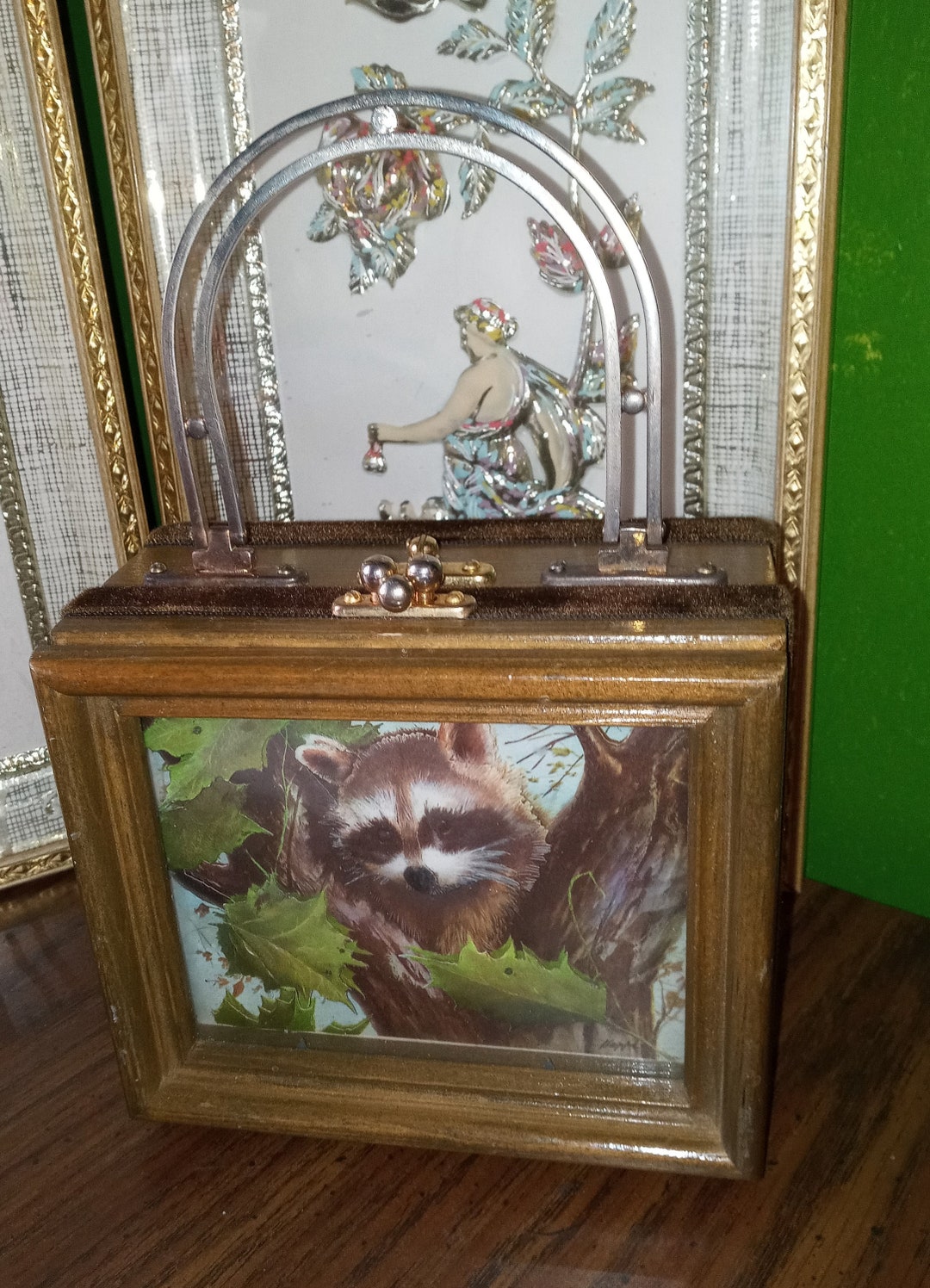 Vintage Shadow Box Purse Shadow Box Lidded Jewelry Box Purse - Etsy