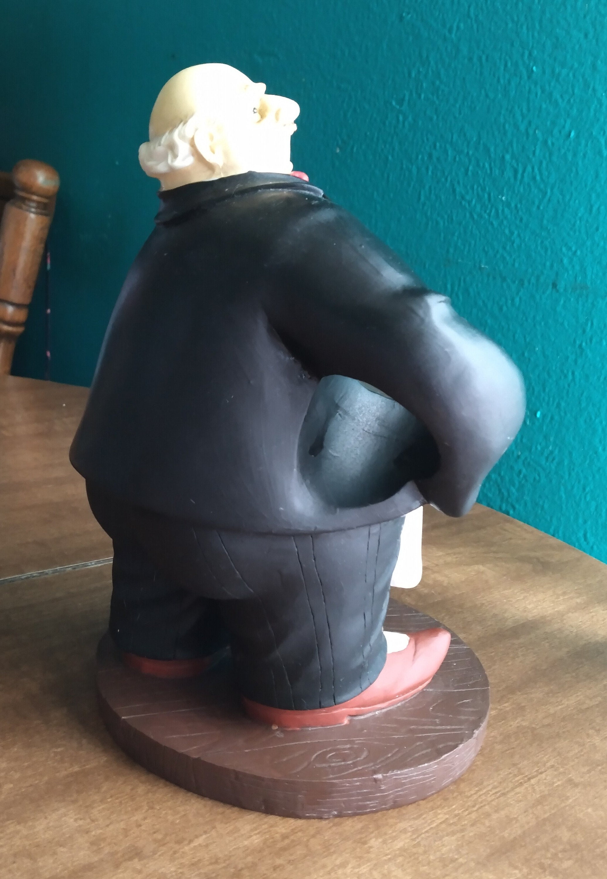 Resin Butler Waiter Wine Bottle Holder Vintage Kitchen Butler Waiter ...