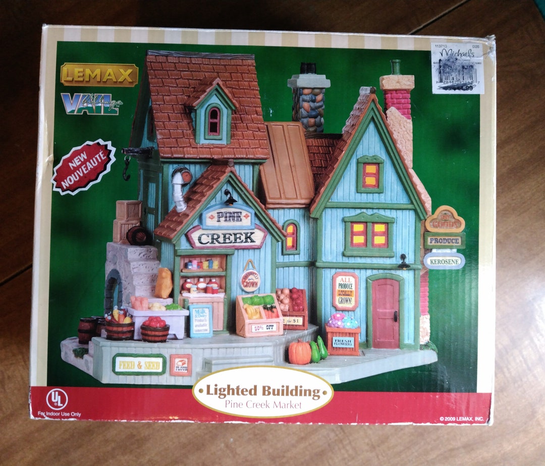Lemax Pine Creek Market Retired Lemax Lighted Building - Etsy