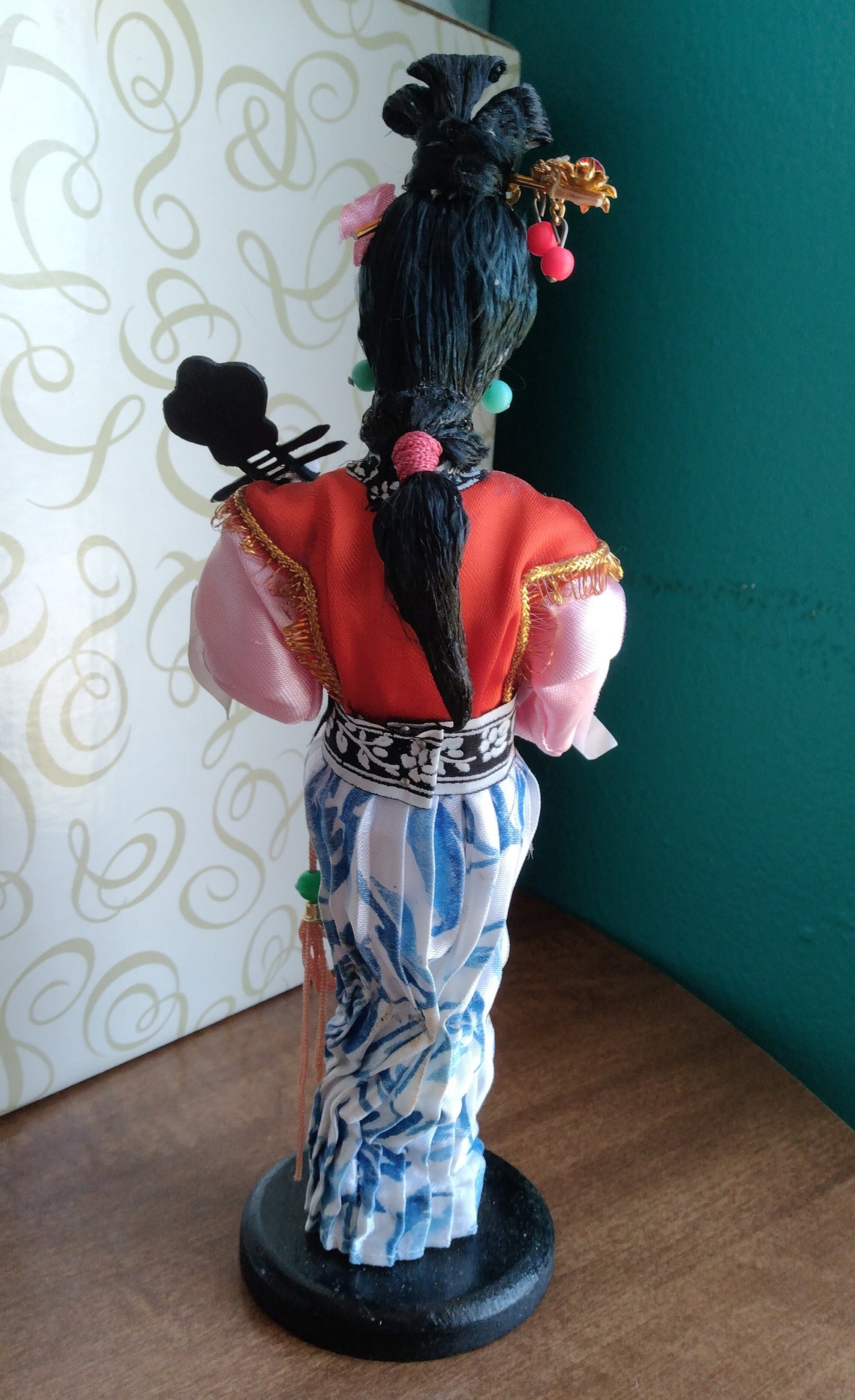 Vintage Japanese Geisha Cloth Doll Vintage Chinese Folk Art Fabric Hand ...