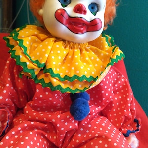 Vintage Rare Gatabox Perfekta Clown Doll Vintage It Clown Doll Baby ...
