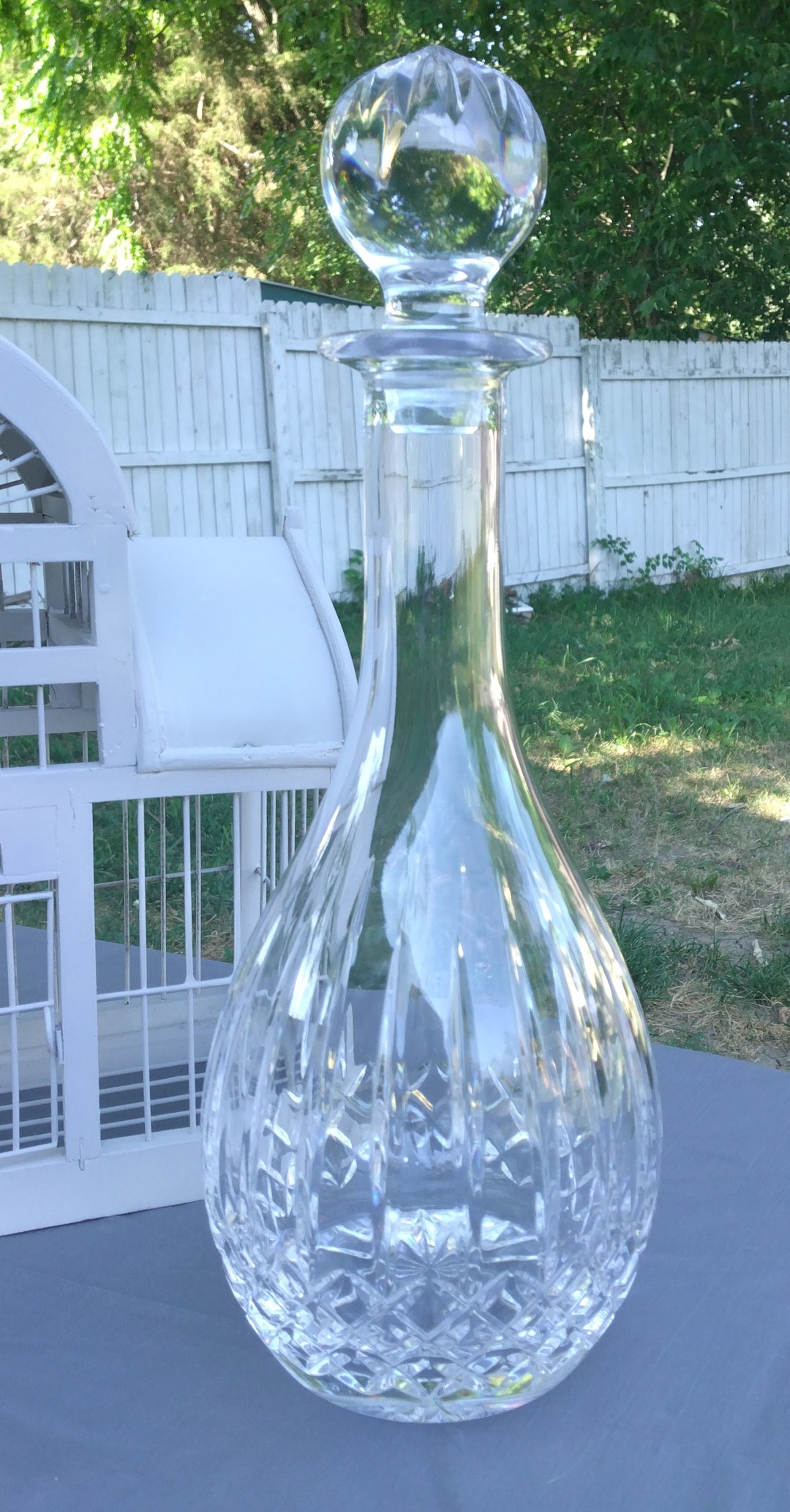 Vintage Waterford Crystal Round Decanter Nocturne Vintage Irish ...