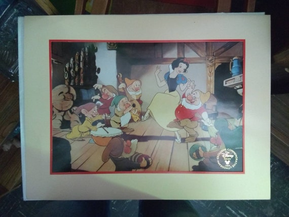 Disney Wall Art Snow White Vintage Lithograph - Etsy