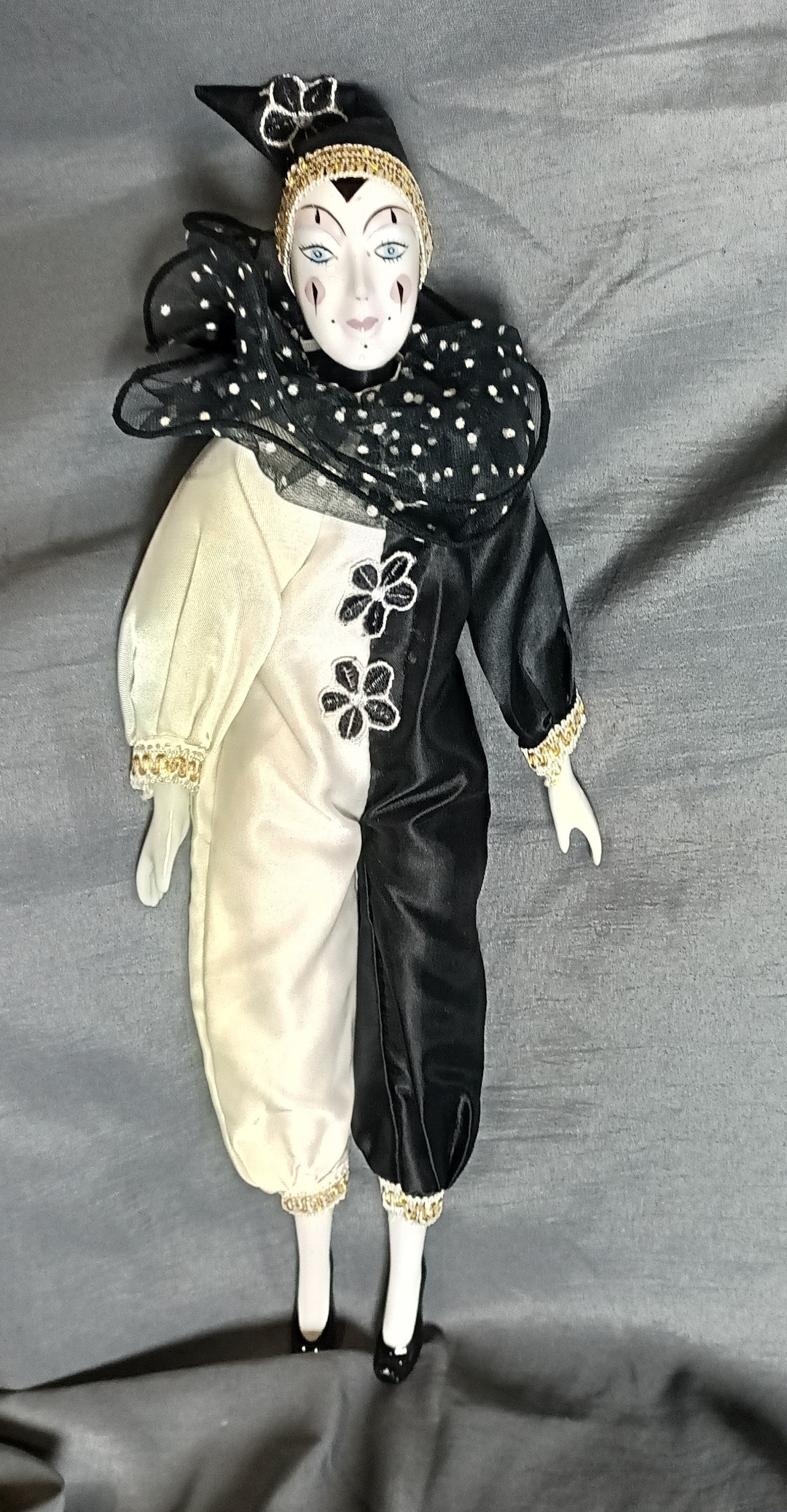 Vintage Silvestri Porcelain Jester Collectible Clown - Etsy