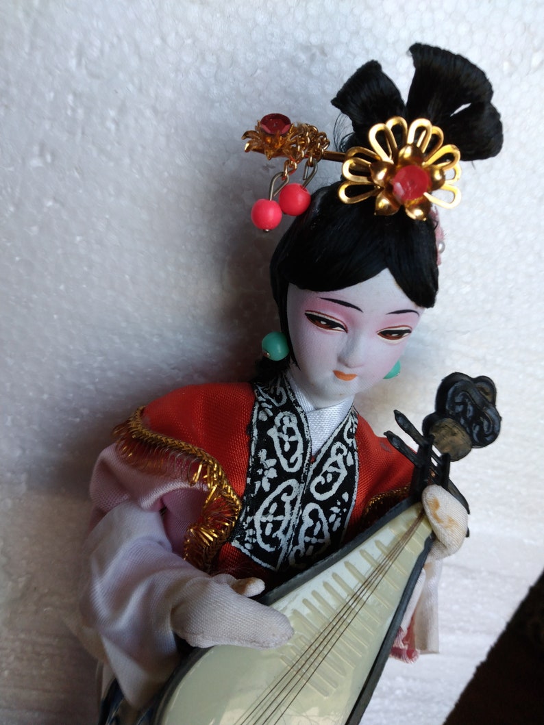Vintage Japanese Geisha Cloth Doll Vintage Chinese Folk Art Fabric Hand ...