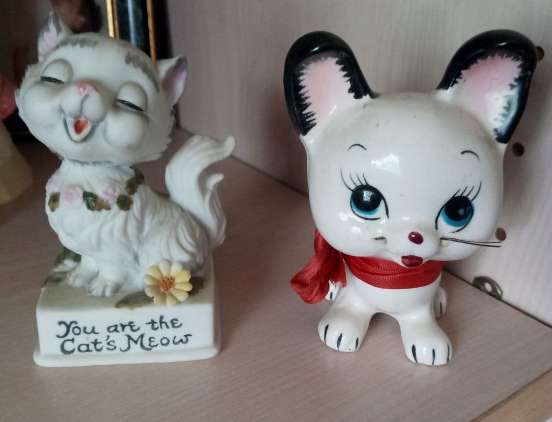 Vintage Cat Figurine You Are Cats Meow Figurine George Goode Cat Kitten ...
