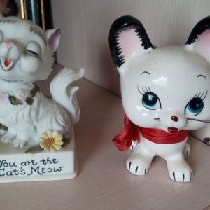 Vintage Cat Figurine You Are Cats Meow Figurine George Goode Cat Kitten ...