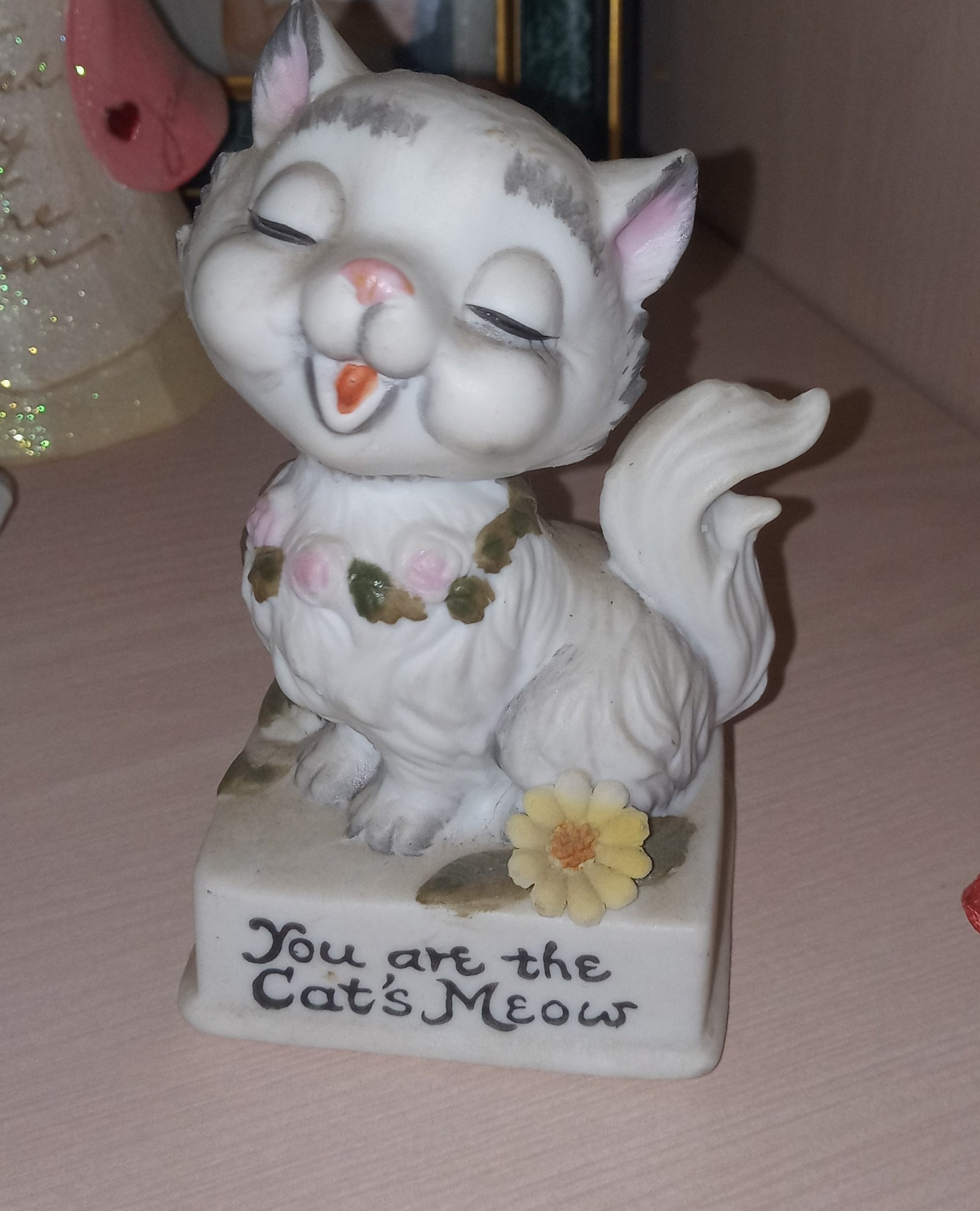 Vintage Cat Figurine You Are Cats Meow Figurine George Goode - Etsy