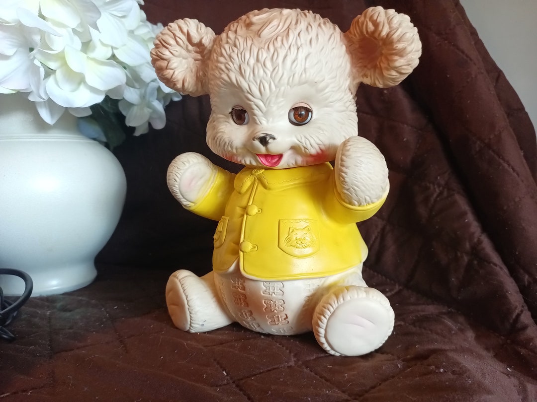 Vintage Edward Mobley Rubber Bear Rubber Face Squeak Bear Etsy