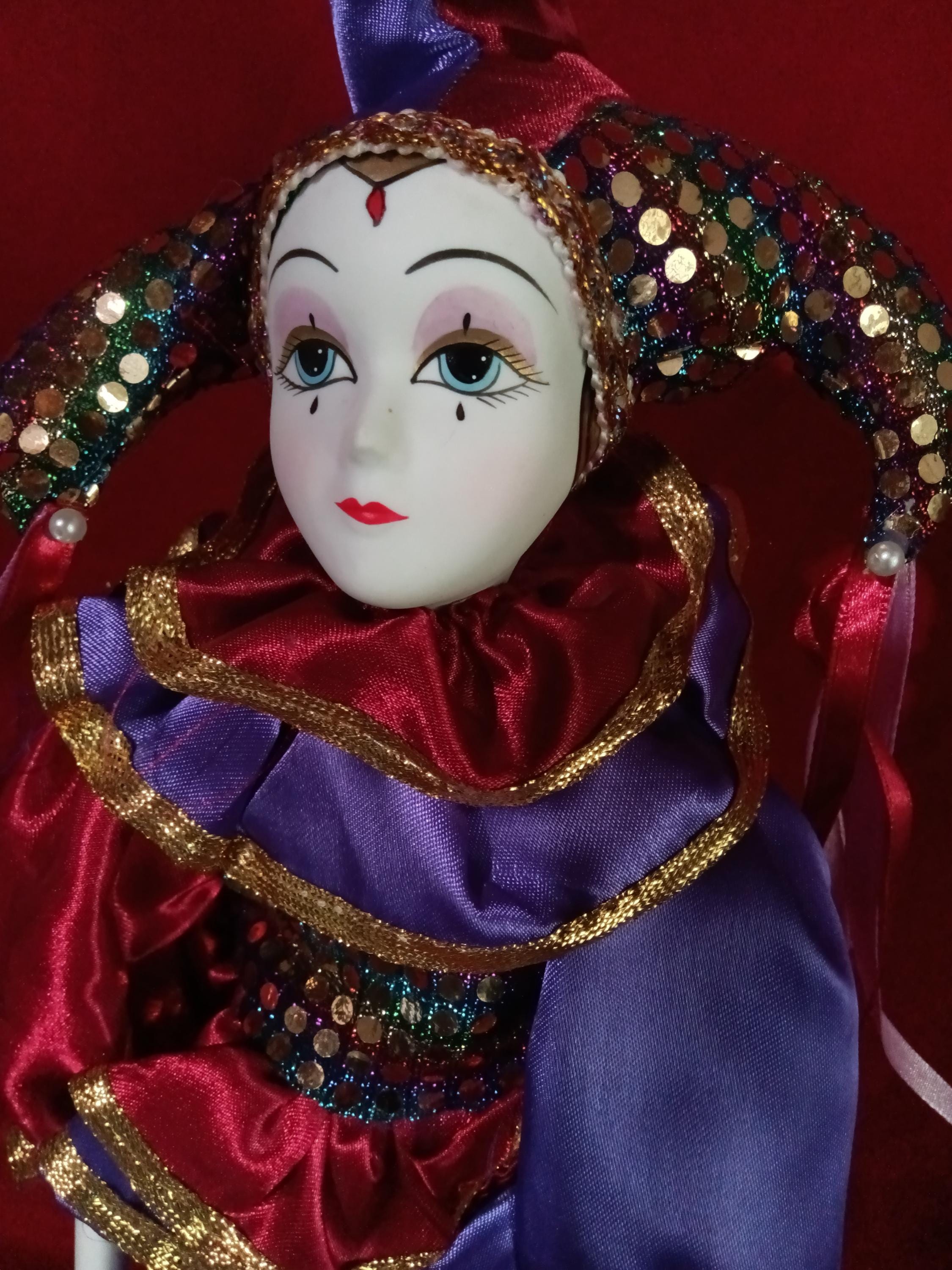 Vintage Mardi Gras Clown Court Jester Vintage Porcelain Clown - Etsy