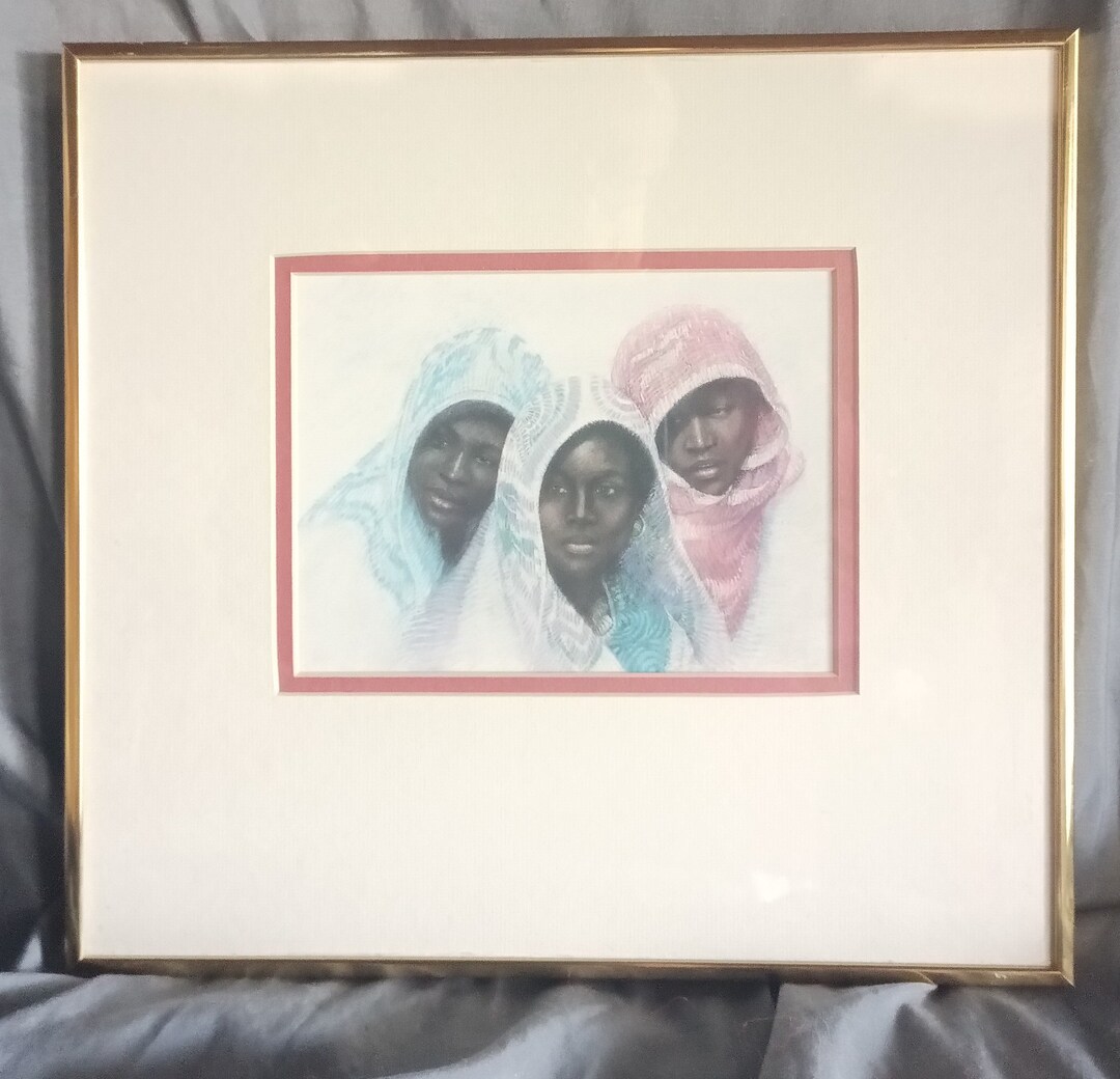 Vintage Benda Joy Smith Symmetry of Hearts Framed Print - Etsy