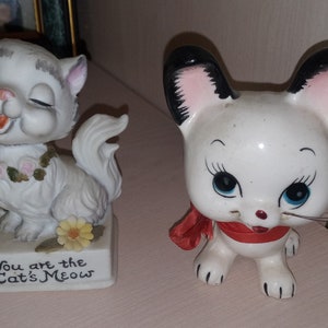 Vintage Cat Figurine You Are Cats Meow Figurine George Goode Cat Kitten ...