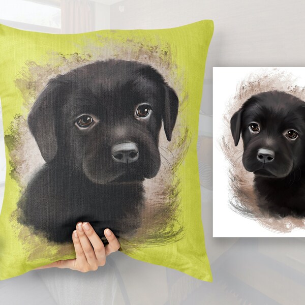 Labrador Pillow - Etsy