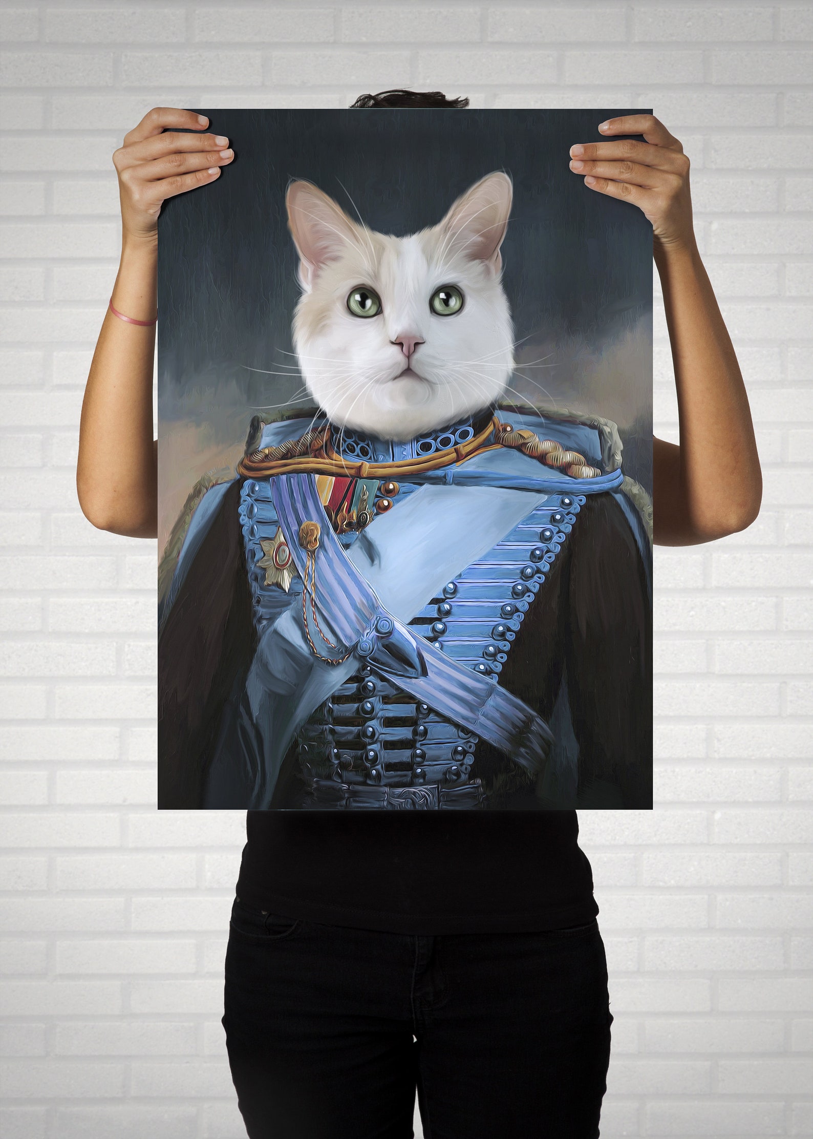 Custom Cat Portrait King Cat Art Royal Pet Portrait Pet | Etsy