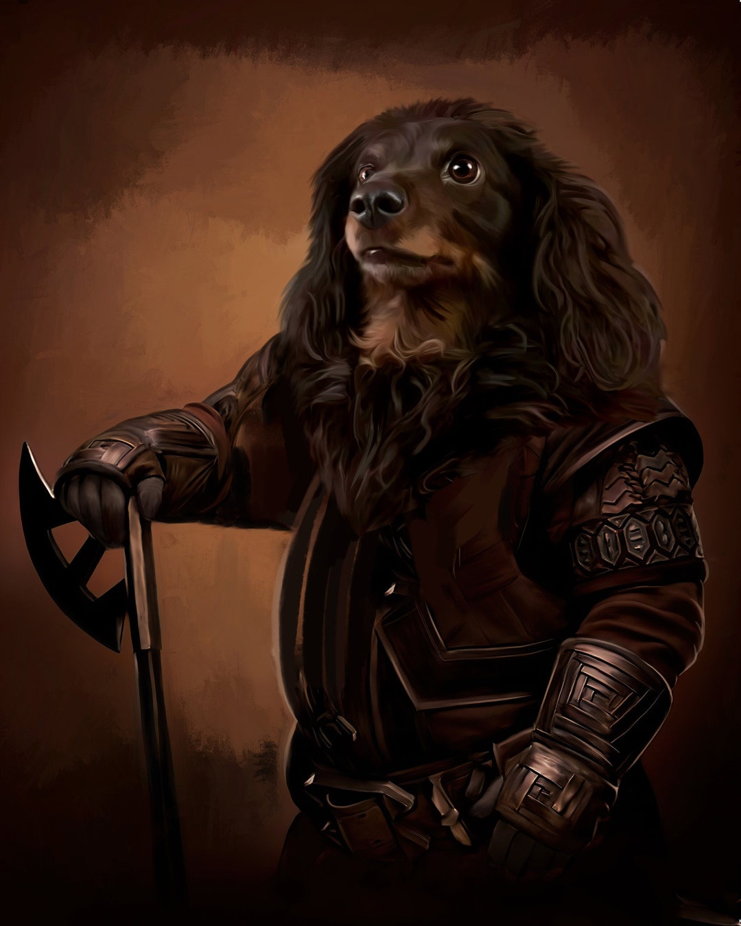 Custom Fantasy Pet Portrait: Unique Digital Art Gift - Etsy