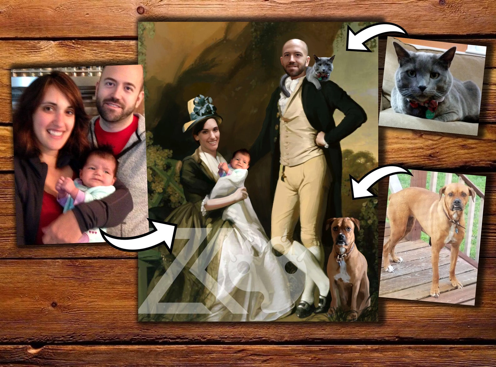 Custom Royal Family Portrait Royal Portrait Personalized - Etsy
