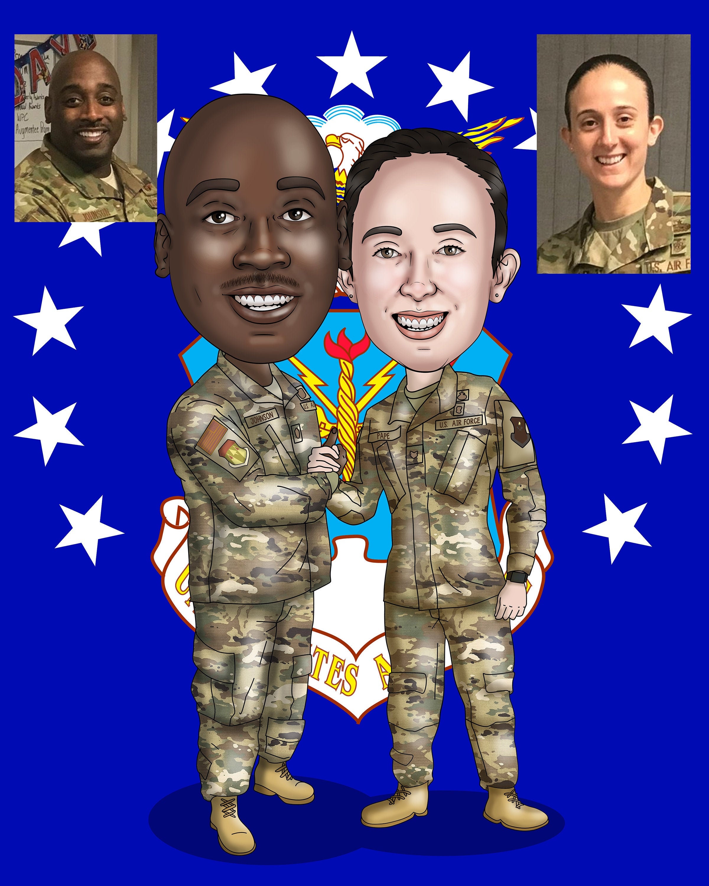 Cartoon Funny Army Soldier