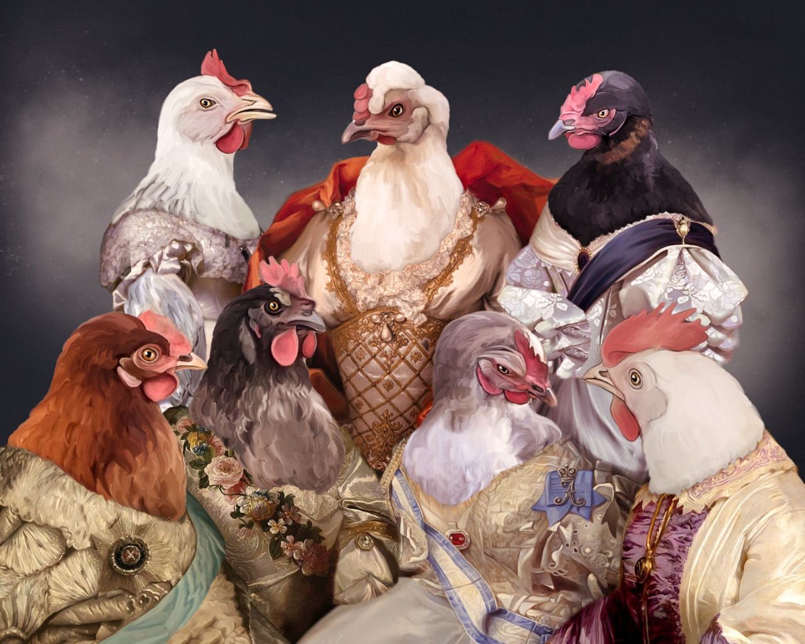 Custom Hen Portrait Custom Pet Portrait Chicken Lover Gift - Etsy