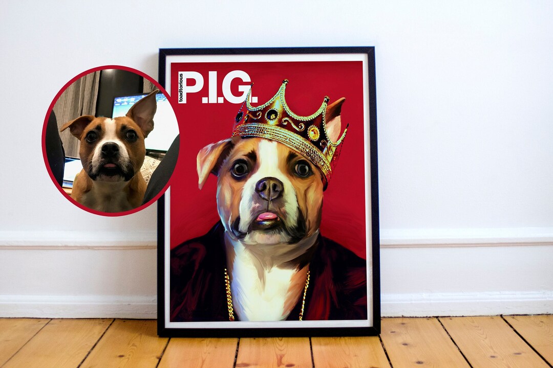 Rap Lover Gift, Custom Pet Portrait, Pet Owner Gift, Hip-hop Gift - Etsy