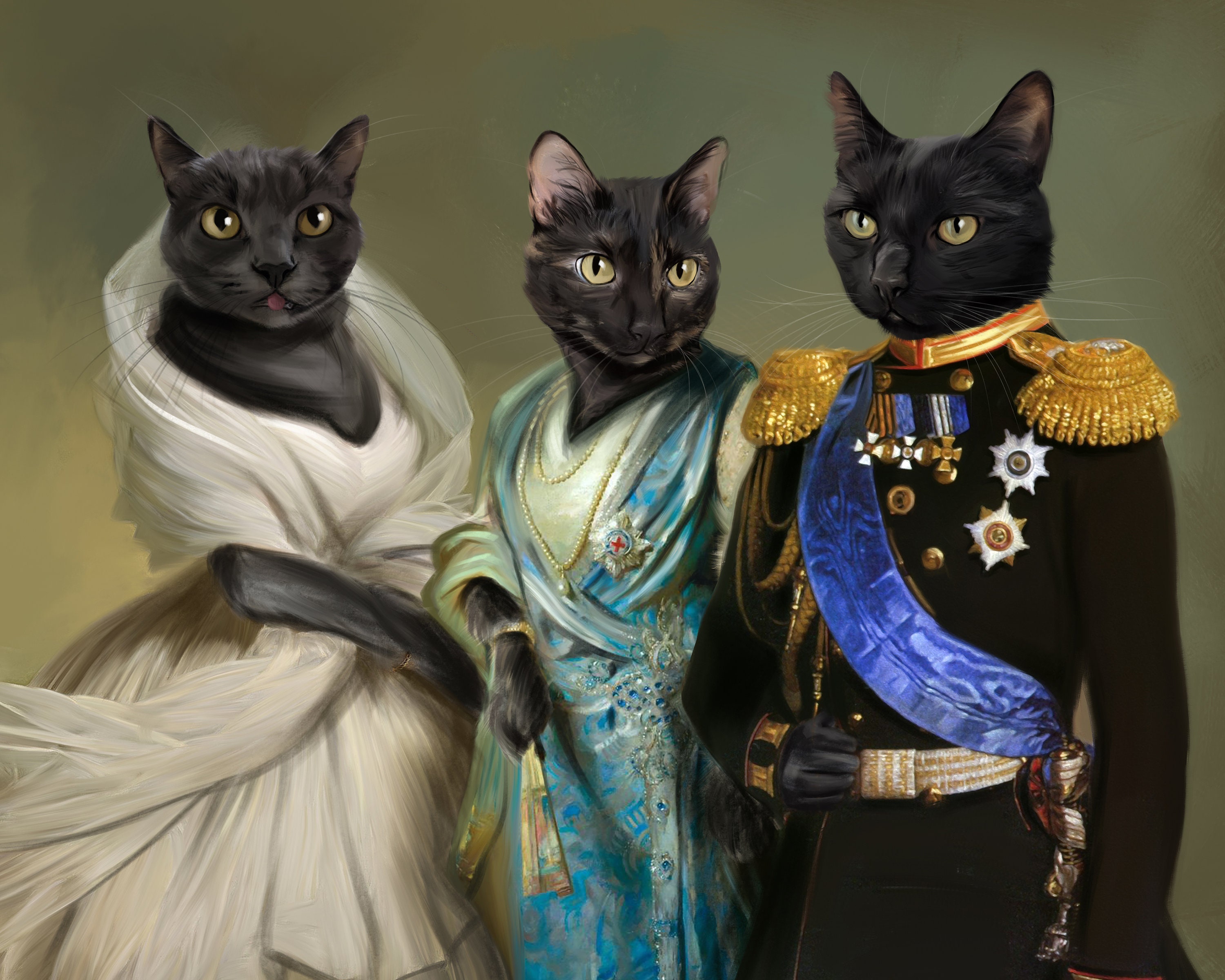 Your Cat as Mona Lisa Custom Princess Cat Portrait Gift for - Etsy