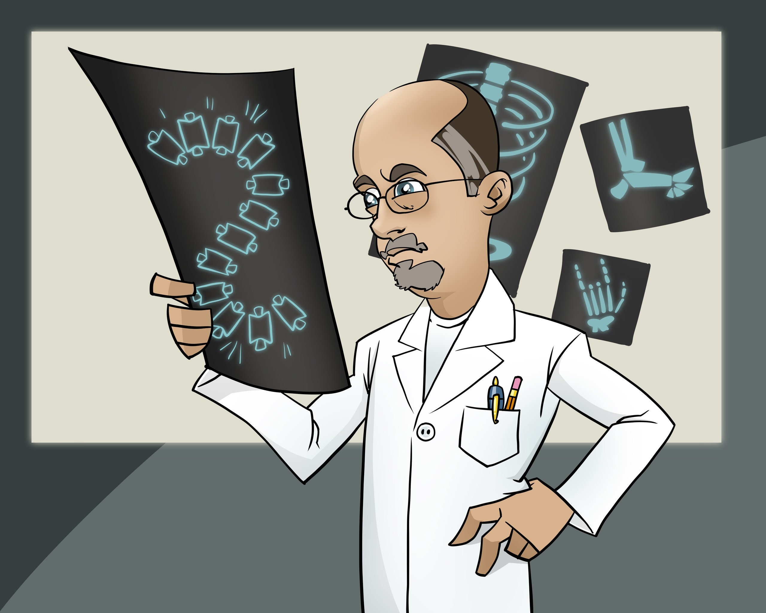 Orthopedist Gift Chiropractor Gift Custom Cartoon - Etsy