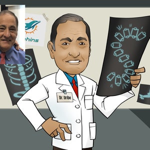 Orthopedist Gift, Chiropractor Gift - Custom Cartoon Caricature ...