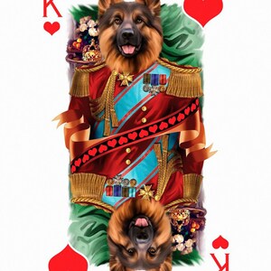 Custom Pet Portrait, Custom Playing Card, Pet Owner Gift, Poker Lover ...