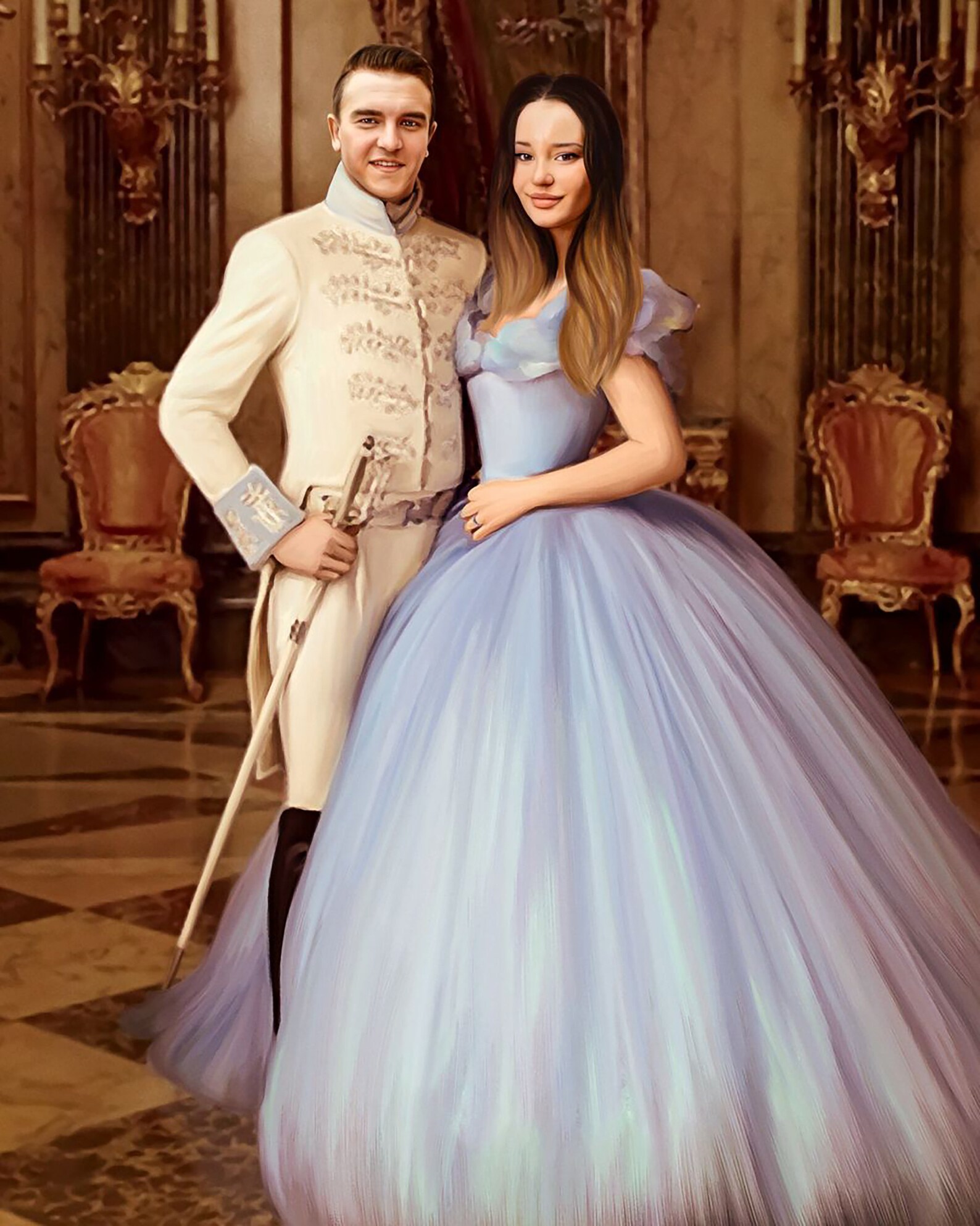 Custom Royal Family Portrait Royal Portrait Personalized - Etsy