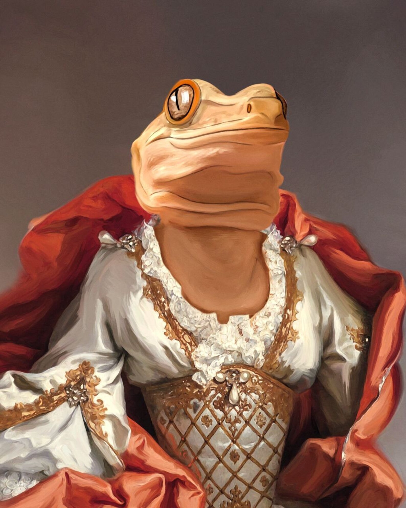 Royal Lizard Owner Gift Custom Pet Portrait Renaissance Pet - Etsy