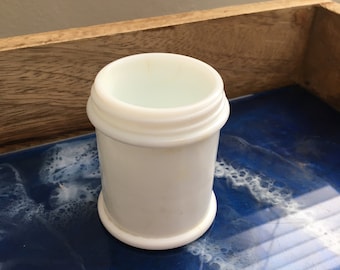 Vintage Milk Glass Jar - Etsy