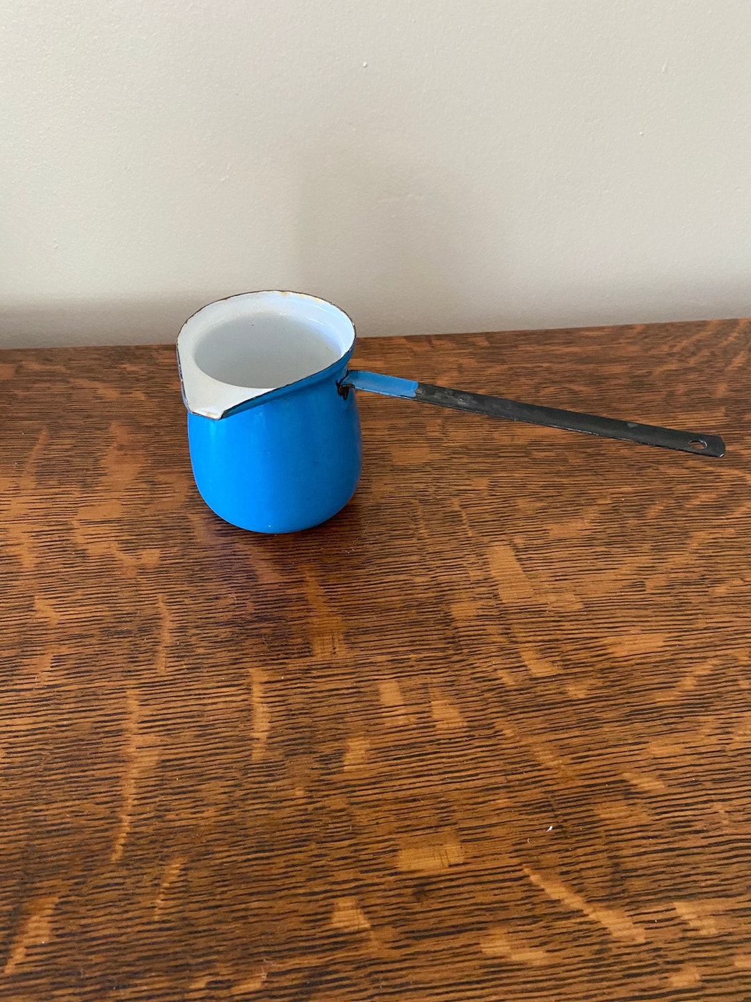 Blue Enamelware Sauce Ladle - Etsy