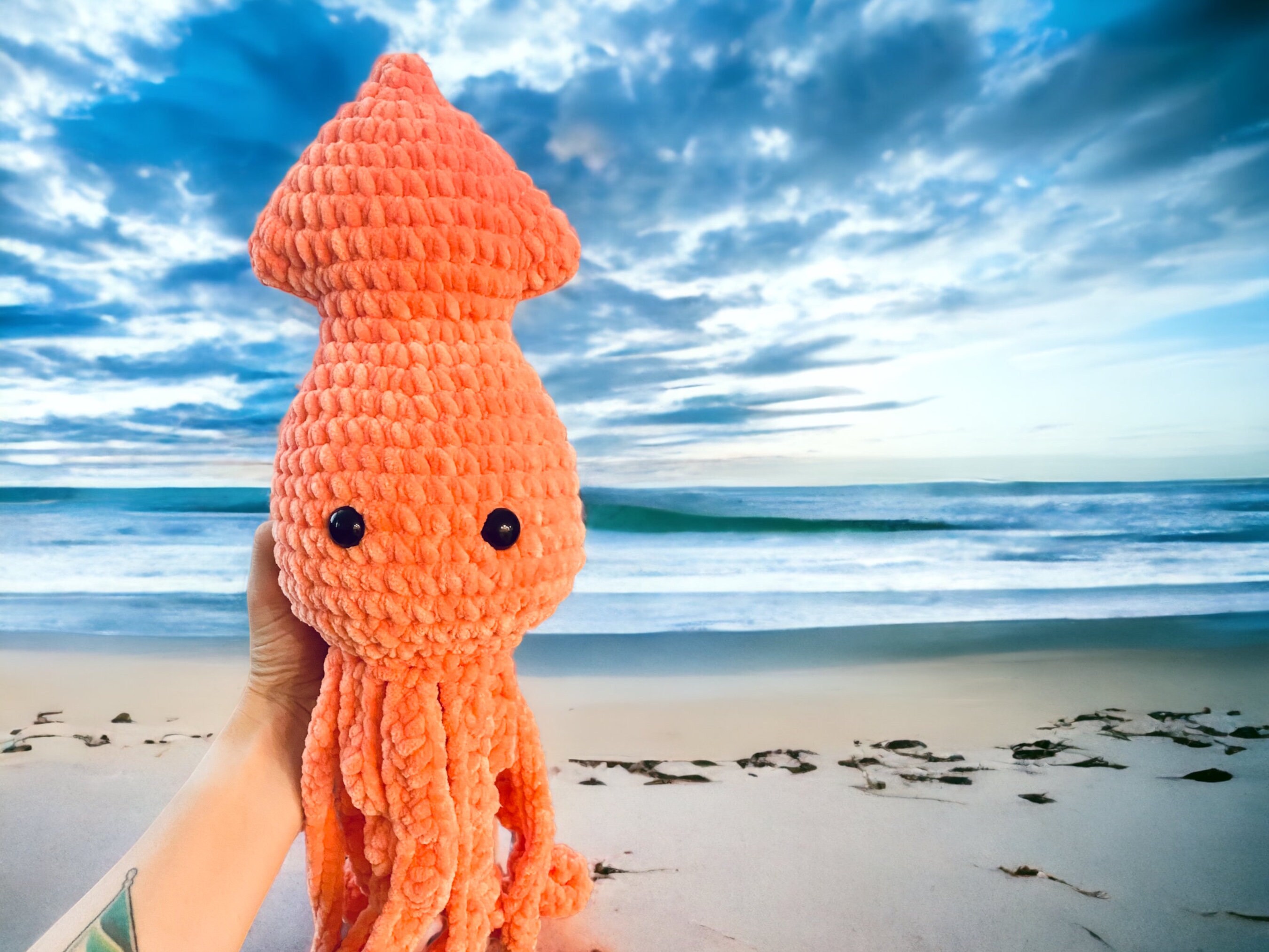 Squiddles the Squid, Crochet Squid Plushie - Etsy
