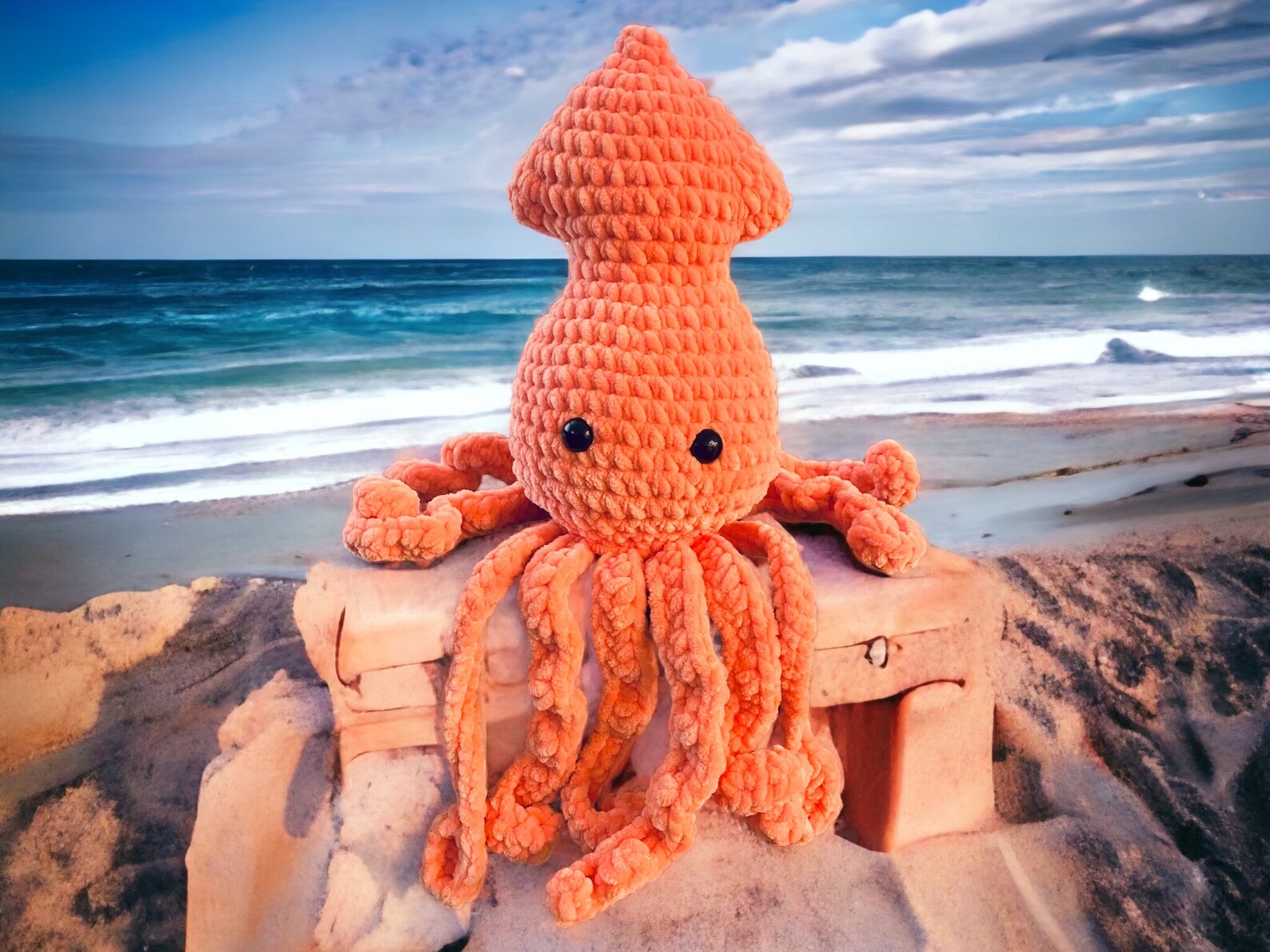 Squiddles the Squid, Crochet Squid Plushie - Etsy