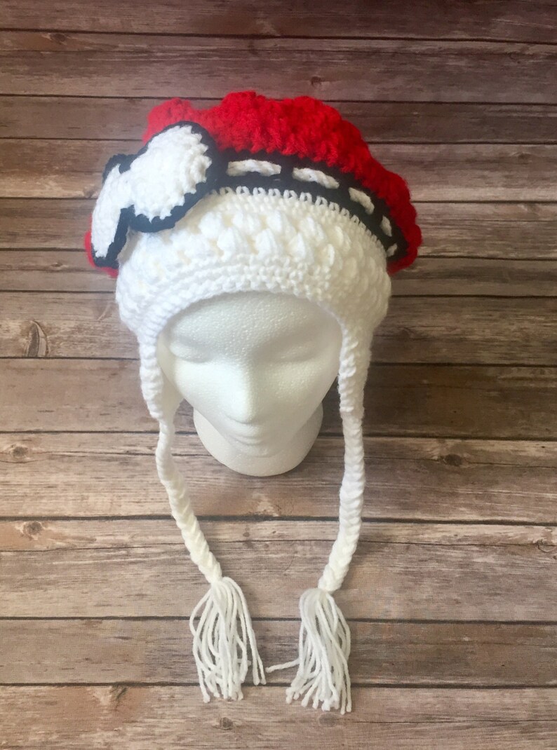 Pokeball Inspired Slouchy Hat, Character Hat, Women's Hat, Pokemon Go ...