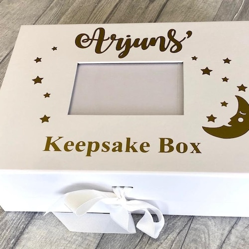 Personalised Baby Boy Memory Box Personalized Keepsake Box | Etsy