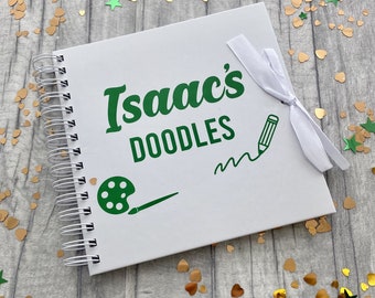 Personalised Pocket Doodles and Sketches Notebook - Etsy