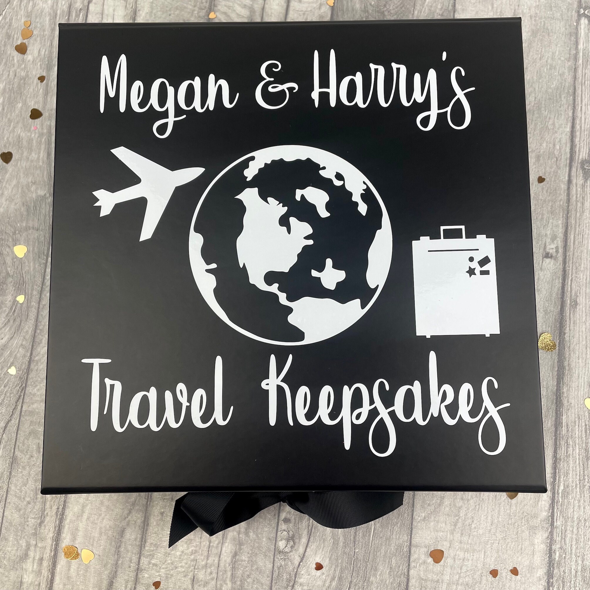 Personalised Travel Keepsakes Memory Box Luxury Ribbon Box - Etsy