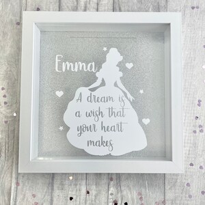 Personalised Princess Money Box, Girl's Princess Belle Magical Fund ...