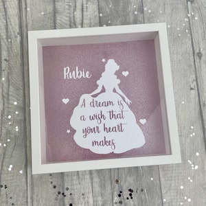 Personalised Princess Money Box, Girl's Princess Belle Magical Fund ...