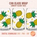 Beer Can Glass Svg Pineapples Svg Files for Cricut Summer Fruit Libbey ...
