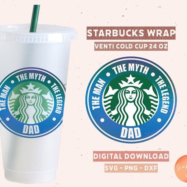 Dad Starbucks Svg - Etsy