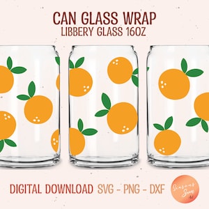 Beer Can Glass Svg Orange Svg Files for Cricut Summer Fruit Libbey ...