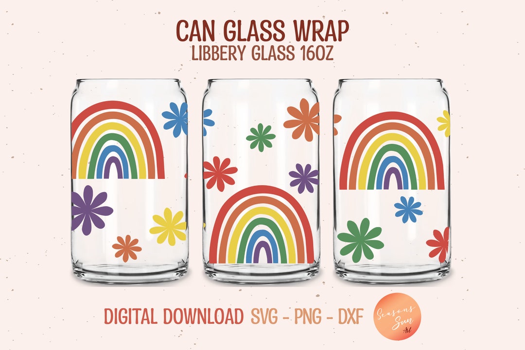 Beer Can Glass Svg Pride Svg Files for Cricut LGBTQ Libbey Glass Svg ...