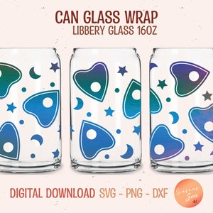 Planchette Libbey Glass Svg Halloween Beer Can Glass Svg Planchette ...