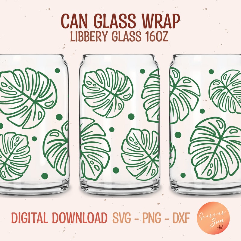 Can Glass Svg - Etsy