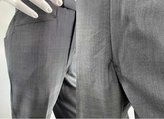 Vintage 1960s Grey Suit, Two Button Stance, Pocket Fl… - Gem