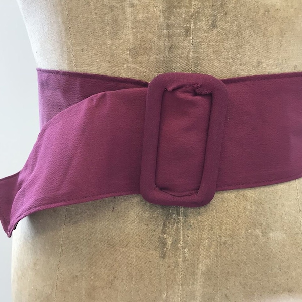 Wide Fabric Belt - Etsy
