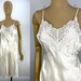 Vintage 1940s/1950s White Silk and Lace Slip Set With Dress Slip and ...