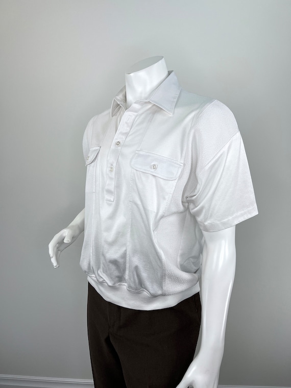 Vintage 1980s Men's White Polo Shirt. Vintage Di Min… - Gem